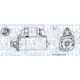 MAGNETI MARELLI Starter 063721408010 f&uuml;r Ford