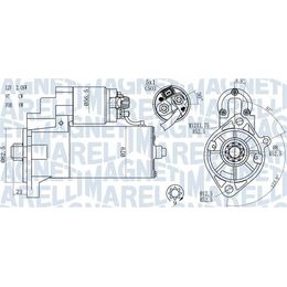 MAGNETI MARELLI Starter 063721187010 f&uuml;r VW