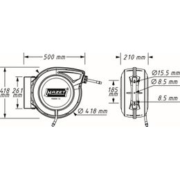 Hazet Schlauchaufroller 9040n13