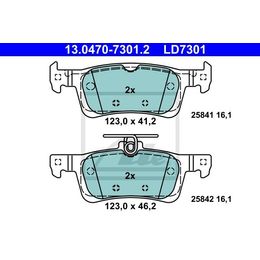 ATE Bremsen-Set VA + HA sizw2n8tp2 Vorderachse voll 249mm 10mm f&uuml;r Peugeot