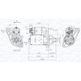MAGNETI MARELLI Starter 063721282010 f&uuml;r VW