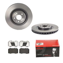 Brembo Bremsensatz, Scheibenbremse Bremsensatz-Vorderachse COATED DISC LINE / STANDARD ijdtidfl74 Vorderachse innenbel&uuml;ftet 345mm 32mm f&uuml;r MERCEDES-BE