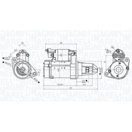 MAGNETI MARELLI Starter 063725589010 f&uuml;r Mercedes