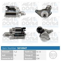 MEAT & DORIA MEAT & DORIA Starter 5010947 f&uuml;r LANCIA JEEP