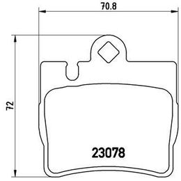 Brembo Bremsensatz, Scheibenbremse Bremsensatz-Hinterachse COATED DISC LINE / STANDARD ijdtidjep4 Hinterachse innenbel&uuml;ftet 315mm 22mm f&uuml;r MERCEDES-BE
