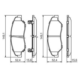 Bosch ijf140waz8 Vorderachse bel&uuml;ftet 284mm 24mm f&uuml;r KIA