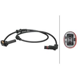 Hella Sensor, Raddrehzahl 6pu012679501 Vorderachse f&uuml;r Mercedes