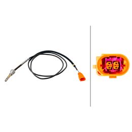 Hella Sensor, Abgastemperatur 6pt010376961 f&uuml;r VW
