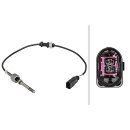 Hella Sensor, Abgastemperatur 6pt358181151 f&uuml;r Skoda