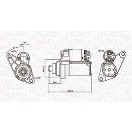 MAGNETI MARELLI Starter 063721330010 f&uuml;r Skoda VW