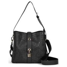 Schultertasche GATTINONI "Teodosia Great Medium Hobo Bag Damen", Damen, Gr. B/H/T: 12cm x 23cm onesize, schwarz, Polyurethan, Taschen Schultertasche, Schultertasche Damen, Abendtasche, Fashion, Lifestyle, Sale