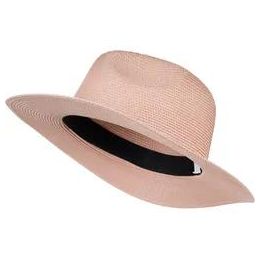 Sonnenhut styleBREAKER "Panama Strohhut - Knautschhut", Damen, rosa (rose), Obermaterial: 100% Papierstroh PAS., Modisch, H&uuml;te