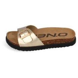 O`Neill Sandale O'NEILL "SOLANA SLIDER WOMEN LOW", Damen, Gr. 42, gold, Synthetik, Schuhe Sandale