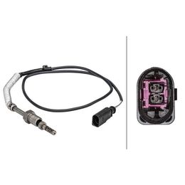 Hella Sensor, Abgastemperatur 6pt358181111 f&uuml;r VW