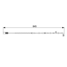Bosch Bremsensatz, Scheibenbremse ijg5y0t7b1 Hinterachse bel&uuml;ftet 345mm 24mm f&uuml;r ROLLS-ROYCE BMW ALPINA
