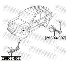 FEBEST Sensor, Leuchtweiteregulierung 29603002 Vorderachse f&uuml;r LAND ROVER
