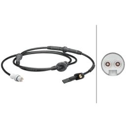 Hella Sensor, Raddrehzahl 6pu012679261 Hinterachse f&uuml;r Fiat