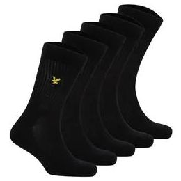 Lyle & Scott Kurzsocken LYLE & SCOTT "Socken Camdyn 5er Pack", Herren, Gr. 40-46, schwarz, Obermaterial: 68% Baumwolle CO. 30% Polyester PES. 2% Elasthan EL., Socken