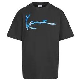 T-Shirt Karl Kani "Karl Kani Herren KM242-025-2 Water Signature Tee", Damen, Gr. XS, schwarz, 100% Baumwolle, oversize, Rundhals, Shirts T-Shirt