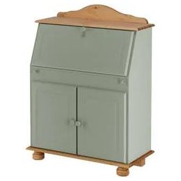 Sekret&auml;r OTTO HOME "Mette, Schreibtisch im Landhausstil", salbei gr&uuml;n,, B:82cm H:107cm T:39cm, Sekret&auml;re, Sekret&auml;r, aus Massivholz, Breite 82 cm