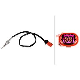 Hella Sensor, Abgastemperatur 6pt358226351 f&uuml;r VW MAN