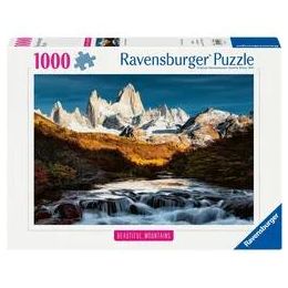 Puzzle Ravensburger "Beautiful Mountains, Fitz Roy, Patagonien", bunt, Puzzles, KinderB:70cm H:50cm, Pappe, Made in Germany, B:70cm H:50cm