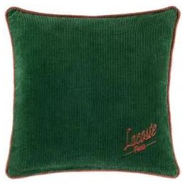 Dekokissen Lacoste "LVETVET", vert, B:45cm L:45cm, Baumwolle, Dekokissen_Sitzkissen_Kissenh&uuml;llen, Gesticktes Logo auf der Vorderseite