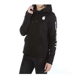 Hoodie Carhartt "Clarksburg Sweatshirt", Damen, Gr. XL, schwarz, Obermaterial: 55% Baumwolle CO. 45% Polyester PES., Sweatshirts Hoodie