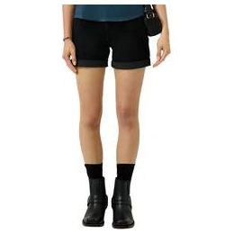 Shorts QS, Damen, Gr. 40, N-Gr, schwarz, Denim/Jeans, Obermaterial: 84% Baumwolle, 14% Polyester, 2% Elasthan, unifarben, regular fit kurz, Hosen Shorts, im Five-Pocket Style