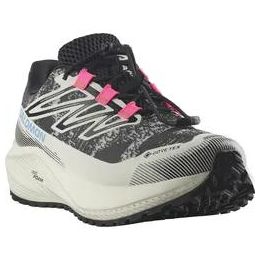 Laufschuh Salomon "AERO FLOW GRVL GORE-TEX", Damen, Gr. 37, vanilla ice, schwarz, knockout pink, Synthetik, Textil, Schuhe Laufschuh, wasserdicht