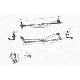 MAGNETI MARELLI Wischergest&auml;nge 085570787010 vorne f&uuml;r BMW