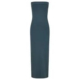 Shirtkleid Urban Classics "Urban Classics Ladies Bandeau Midi Dress", Damen, Gr. XL, US-Gr&ouml;&szlig;en, bottlegr&uuml;n, 94% Polyamid, 6% Elasthan, unifarben, slim fit, Rundhals, Kleider Shirtkleid