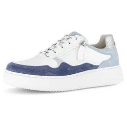 Sneaker Gabor "Sneaker low", Damen, Gr. 39, blau, Schuhe Sneaker