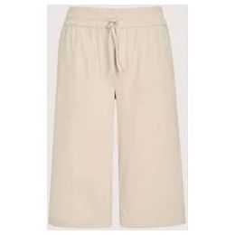 Madeleine Mode Bermudas MADELEINE "Bermuda Sommerhose mit Schlupfbund", Damen, Gr. 36, N-Gr, beige (cappuccino), Obermaterial: 76% Baumwolle CO. 21% Polyamid PA. 3% Elasthan EL., Modern, Hosen Bermudas, Tunnelzug
