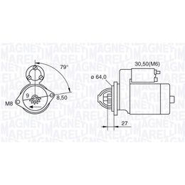 MAGNETI MARELLI Starter 063280045010 f&uuml;r Opel Fiat Citro&euml;n
