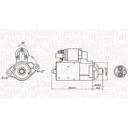 MAGNETI MARELLI Starter 063721409010 f&uuml;r VW