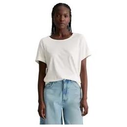 Marc O'Polo T-Shirt MARC O'POLO DENIM "aus Organic Cotton", Damen, Gr. XXS, silky wei&szlig;, Obermaterial: 100% Baumwolle, unifarben, Basic, relaxed fit, Rundhals, normaler Saum, Shirts T-Shirt