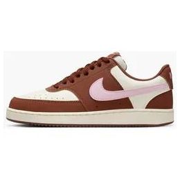 Sneaker Nike SPORTSWEAR "W COURT VISION LOW P NBK", Herren, Gr. 40,5, soft pearl, pink foam, fauna braun, Synthetik, Schuhe Sneaker, inspiriert vom Design des Nike Air Force