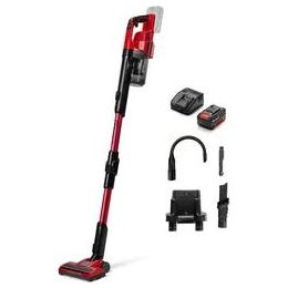 Einhell Akku-Stielstaubsauger "TE-SV 18 Li-FLX (1x 4,0 Ah)", rot, schwarz, B:61,5cm H:11cm T:15,5cm, Akkusauger, inkl. Akku und Ladeger&auml;t