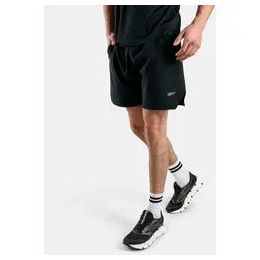 Laufshorts Reebok "ID RUN SHORTS", Herren, Gr. L, N-Gr, schwarz, Obermaterial: 100% Polyester, Hosen, sportlicher Stil, f&uuml;r Lauftraining und sportliche Aktivit&auml;ten