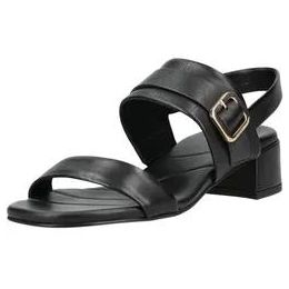 H&ouml;gl Riemchensandale H&Ouml;GL "H&ouml;gl Sandalen Leder", Damen, Gr. 42, schwarz, Leder, Schuhe Riemchensandale