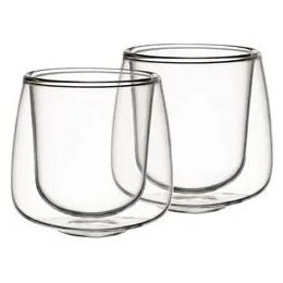 Villeroy & Boch Thermoglas VILLEROY & BOCH "Espressobecher Artesano Hot & Cold 60 ml 2er Set transparent", bunt (transparent), 2 tlg., Glas, Trinkgef&auml;&szlig;e