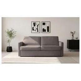Schlafsofa Home Affaire "GOLDPOINT 182cm, Dauerschl&auml;fer, Liegefl&auml;che 140/200 cm", braun, B:182cm H:85cm T:100cm, 100% PES, Sofas, Schlafsofa, 3-Sitzer mit Dauerschl&auml;fer-Funktion, Bonell-Federkernmatratze