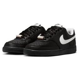 Sneaker Nike SPORTSWEAR "W COURT VISION LOW LE", Herren, Gr. 38,5, schwarz, wei&szlig;, Synthetik, Schuhe Sneaker, inspiriert vom Design des Nike Air Force