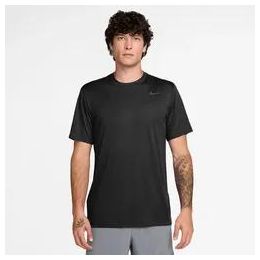 T-Shirt Nike "M NK DF TEE STD FLEX", Herren, Gr. S, schwarz, wei&szlig;, angeraute Sweatware, Obermaterial: 100% Polyester, normal, Rundhals, angesetztes B&uuml;ndchen, Shirts T-Shirt, sportlicher Schnitt, f&uuml;r Sportmode und Streetwear