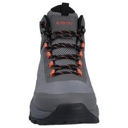 Wanderschuh HI-TEC "Hi-Tec Stiefel Storm Expedition Sport Wp", Herren, Gr. 45, Normalschaft, warmes grau, orange, Obermaterial: 60% Textil + 40% Synthetik Futter: 100% Textil Innensohle: 90% EVA/10% Textil Laufsohle: 100% Synthetik, Schuhe Wanderschuh