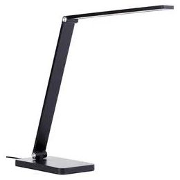 Brilliant LED Tischleuchte "Florence", schwarz, H: 37cm, 1 Stk., Leuchten, 38 x 11 x 34 cm, 610 lm, 2700-6500K, 3-Stufen dimmbar, USB, schwenkbar, LED Tischleuchte