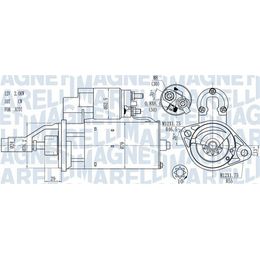 MAGNETI MARELLI Starter 063721114010 f&uuml;r Audi VW