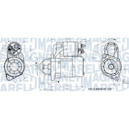 MAGNETI MARELLI Starter 063721117010 f&uuml;r Mercedes