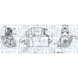 MAGNETI MARELLI Starter 063721413010 f&uuml;r BMW